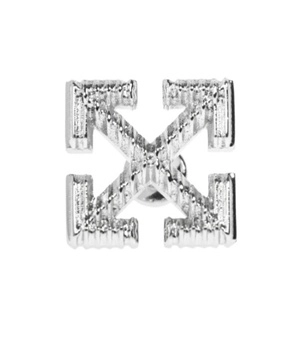Off-White Arrow Earrings - Gray