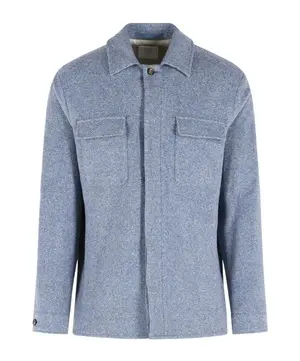 Eleventy Long-sleeved Jacket - Light Blue