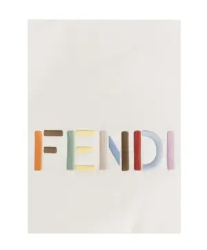 Fendi Embroidered Logo Blanket