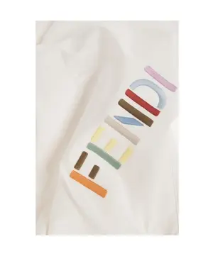 Fendi Embroidered Logo Blanket