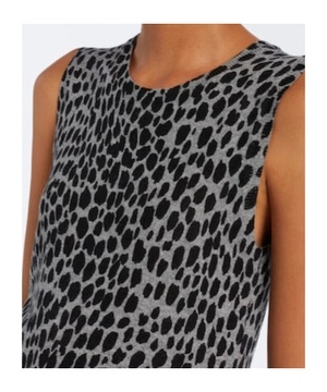 NILI LOTAN Nessa Leopard-print Cashmere Top