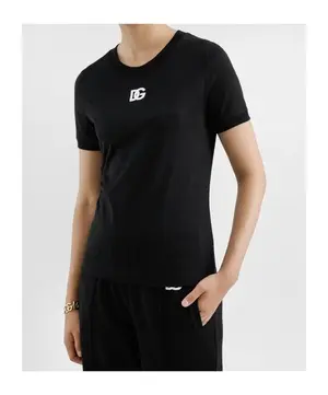 Dolce & Gabbana Dg Logo-embroidered Jersey T-shirt