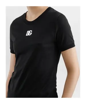 Dolce & Gabbana Dg Logo-embroidered Jersey T-shirt