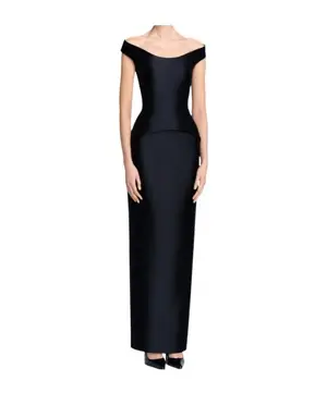 Solace Ruffled Dress - Black