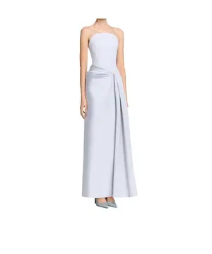 Solace Strapless Gown - Platinum Color