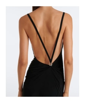 Coperni Draped Open-back Jersey Maxi Dress