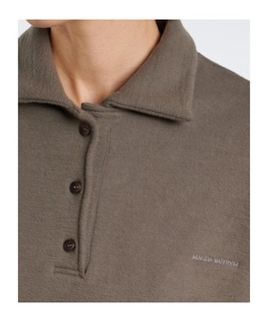 Magda Butrym Cotton-blend Fleece Polo Sweater