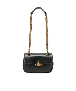 VIVIENNE WESTWOOD Orb-plaque Shoulder Bag - Black