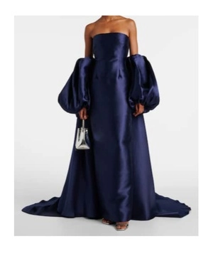 Solace Lea Cape Twill Gown