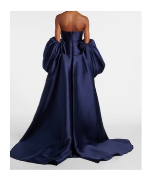 Solace Lea Cape Twill Gown