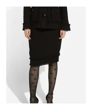 Dolce & Gabbana Tweed Midi Skirt