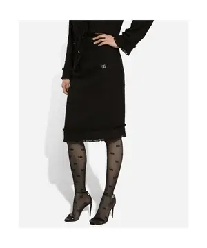 Dolce & Gabbana Tweed Midi Skirt