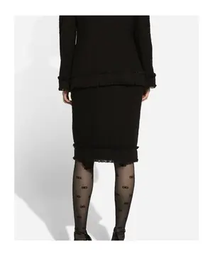 Dolce & Gabbana Tweed Midi Skirt