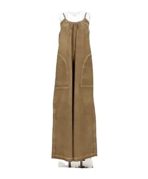 UMA WANG Open-back Wide-leg Jumpsuit - Brown