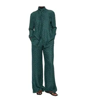 GIANLUCA CAPANNOLO Long Sleeve Printed Shirt With Tie Detail