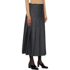 RÓHE Pleated Wrap Midi Skirt - No