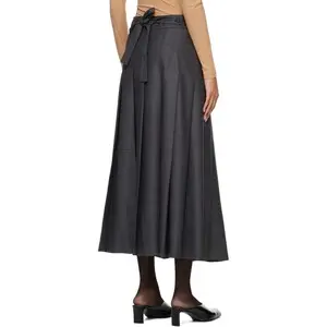 RÓHE Pleated Wrap Midi Skirt - No