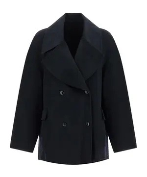 Loulou De Saison Double-breasted Notch-lapel Jacket - Blue