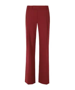 Federica Tosi Casual Trousers With Belt Loops - Rubino