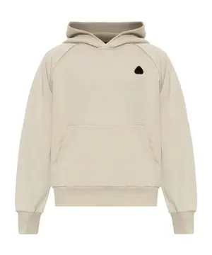 Moose Knuckles Logo Patch Hoodie - Off-white