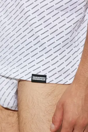 Dsquared2 Round Neck Short-sleeved Underwear With Pattern