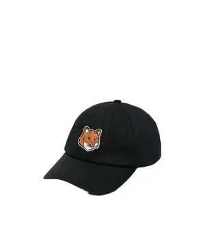 Maison Kitsuné Embroidered Hat - Black