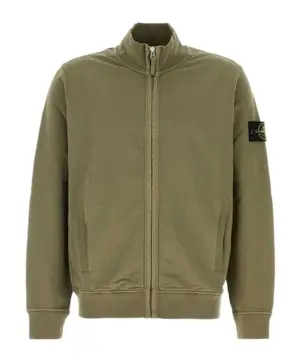Stone Island Zipper Sweatshirt - Green