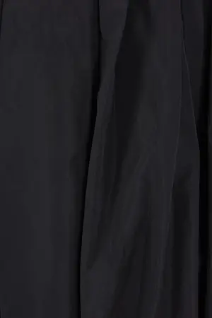 JIL SANDER Lightweight Taffeta Asymmetric Draped Skirt - Black