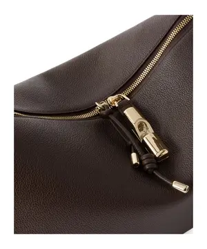 Furla Large Debby Zip Leather Shoulder Bag