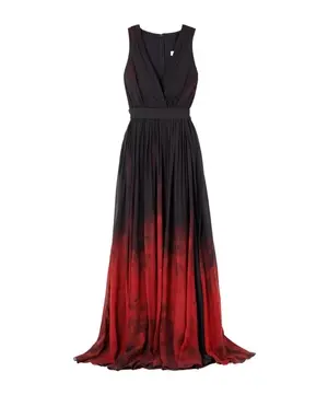 Elie Saab Sleeveless Deep V Maxi Dress - No