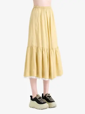 Paloma Wool Lamin Tiered Midi Skirt