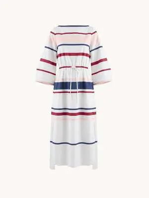 Rosie Assoulin Ribbon Caftan Dress - White Multi