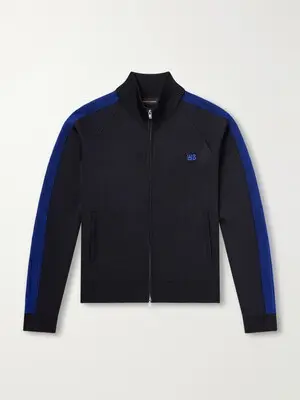 WALES BONNER Striped Jersey Sweatshirt - Blue
