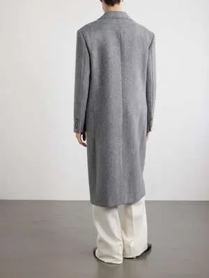 Valentino Garavani Herringbone Virgin Wool Coat