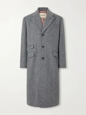 Valentino Garavani Single Breasted Coats For Men