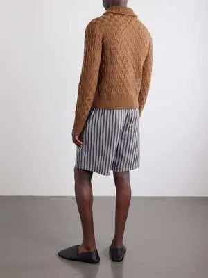 WALES BONNER Wool Half-zip Sweater