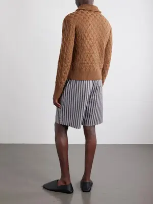 WALES BONNER Wool Half-zip Sweater