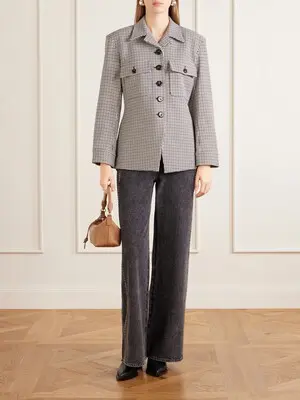Veronica Beard Molyneux Houndstooth Jacquard Blazer