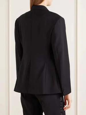 WALES BONNER Gallery Satin-trimmed Wool-twill Jacket