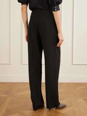 Veronica Beard Kenneth Stretch-crepe Wide-leg Pants