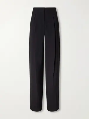Veronica Beard Kenneth Stretch-crepe Wide-leg Pants