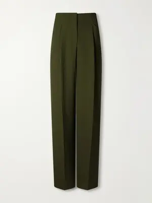 Veronica Beard Kenneth Stretch-crepe Wide-leg Pants