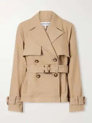 Veronica Beard Lazaro Dickey Twill Jacket - Beige
