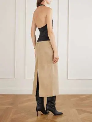 Stouls Leather Halterneck Tank