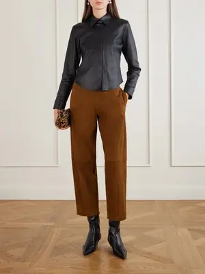 Stouls Bugsy Wide-leg Suede Pants