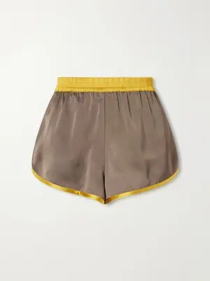 Staud Aero Satin Shorts