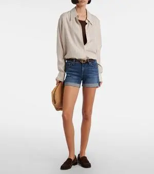 7 For All Mankind Mid-rise Denim Shorts