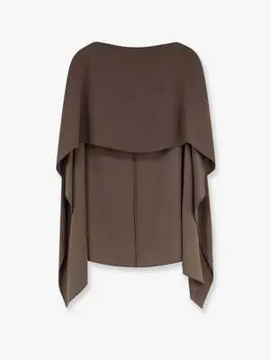 Alberta Ferretti Viscose Cape - Green