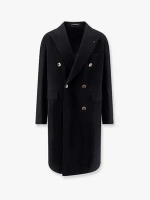 Tagliatore Unlined Virgin Wool And Cashmere Coat - Black