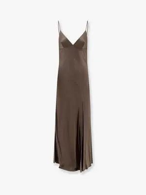 Alberta Ferretti Viscose Long Dress - Green
